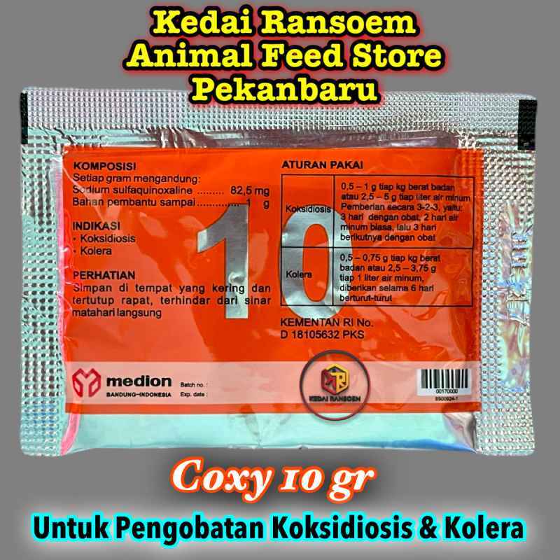 Jual Coxy 10 Gr | Untuk Pengobatan Koksidiosis Dan Kolera | Obat Koksi ...