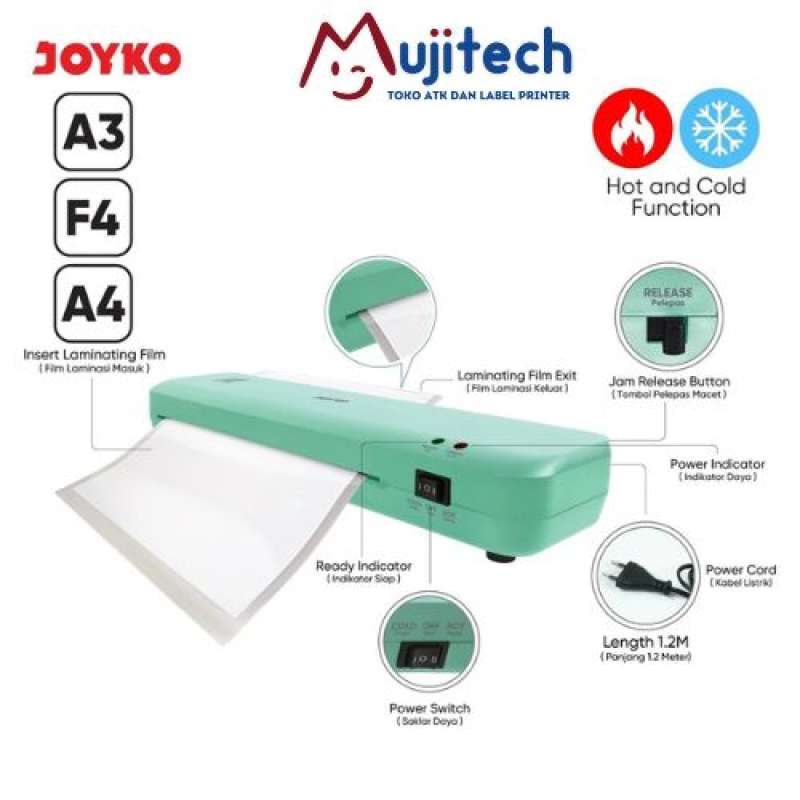 Jual Laminating Machine A3 F4 A4 Ktp A5 Panas & Dingin Mesin Laminasi ...