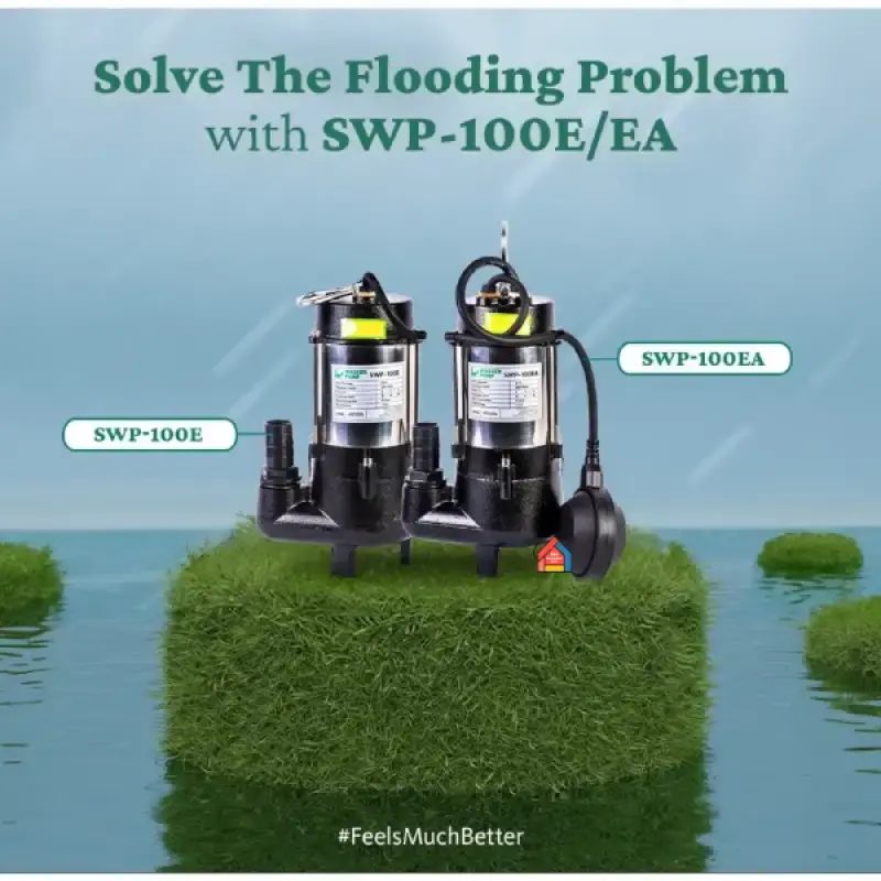 Jual Pompa Celup Air Kotor Wasser Swp 100 E Manual / Submersible Pump ...