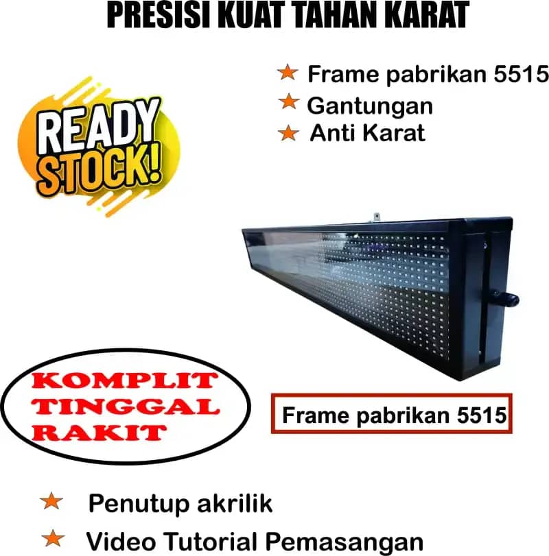 Jual Frame Running Text Ukuran 16 X 192 / 20cm X 200cm - Dip Basic ...