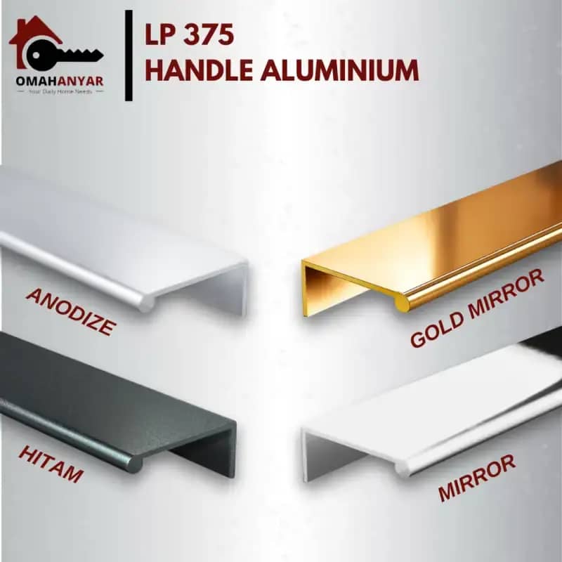 Jual 1 Ikat Frame Aluminium Handle Lemari Sliding Huben Lp-375,376 ...