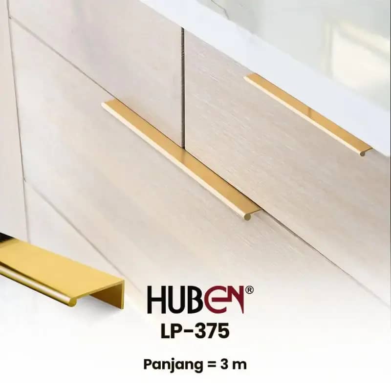 Jual 1 Ikat Frame Aluminium Handle Lemari Sliding Huben Lp-375,376 ...