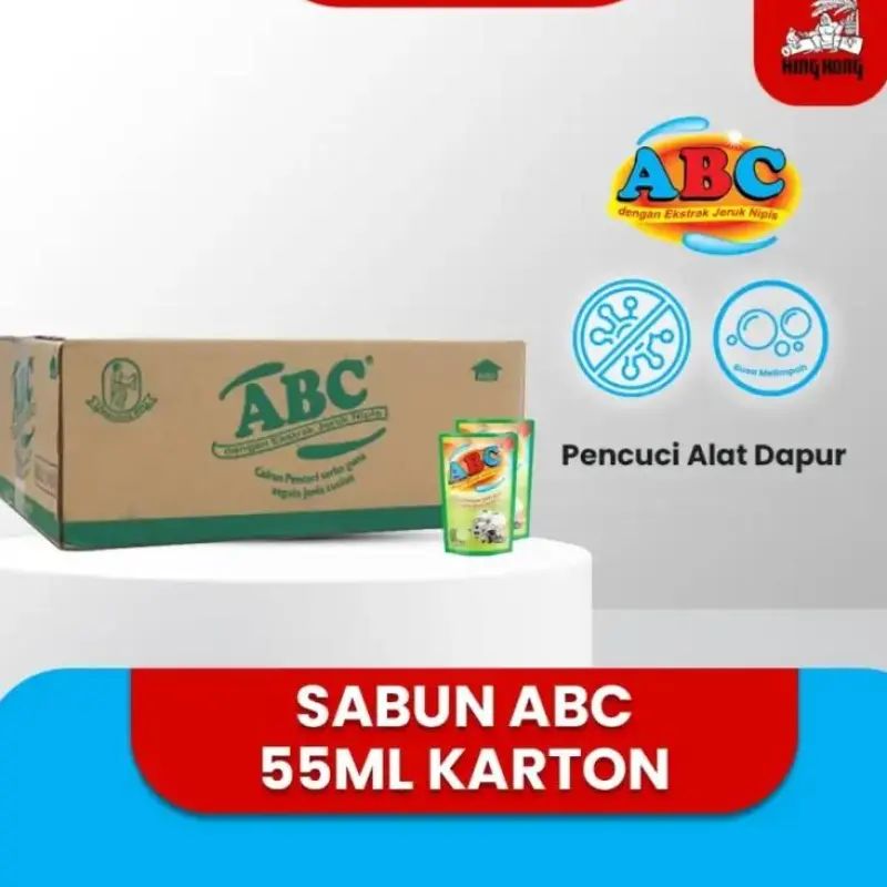 Jual Abc Sabun Pencuci Alat Dapur Dishwashing 55 Ml Dijual Per Karton ...