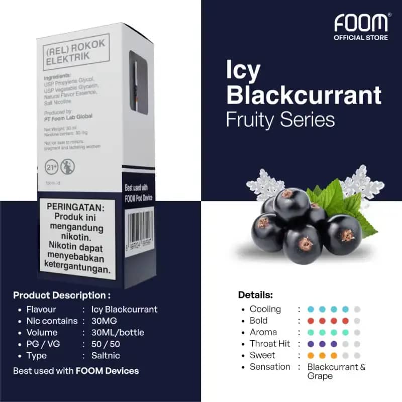 Jual Liquid Foom Icy Blackcurrant - Fruity Series Di Seller Foom Lab ...