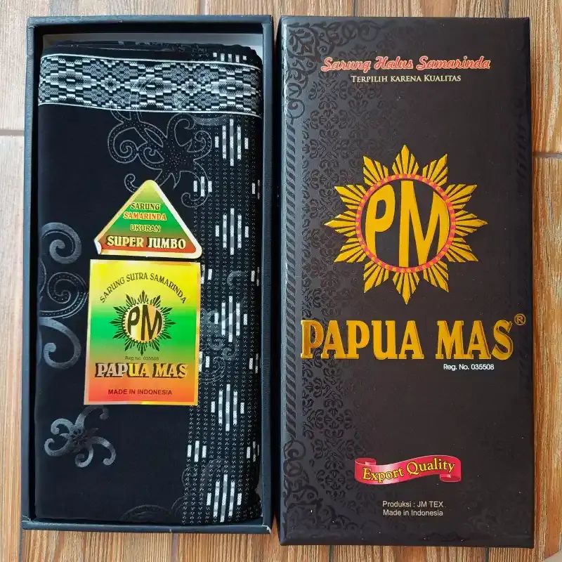Sarung Papua Mas Hitam Syar'i 🔥 Harga & Model Terbaru Mei 2026