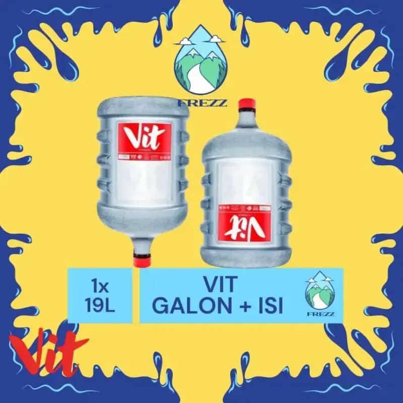 Jual (instant) Vit Galon Original 19 Liter + Isi Air Di Seller Frezz ...