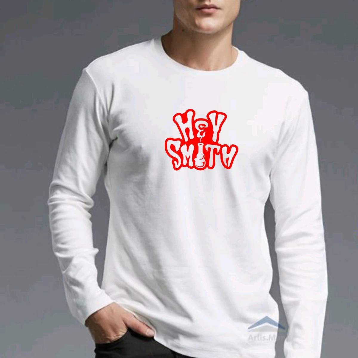 Promo Kaos Band Hey Smith Dewasa Pria Hitam Putih Lengan Pendek Panjang ...