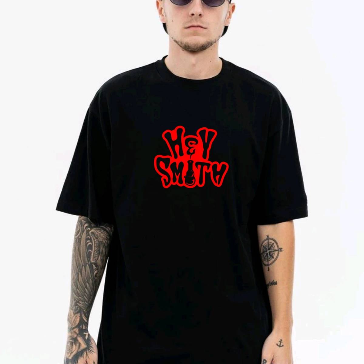 Promo Kaos Band Hey Smith Dewasa Pria Hitam Putih Lengan Pendek Panjang ...
