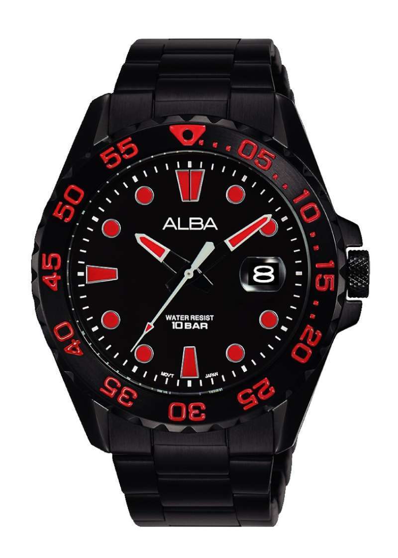 Jual Jam Tangan Pria Alba Original Merah Original & Branded - Harga ...