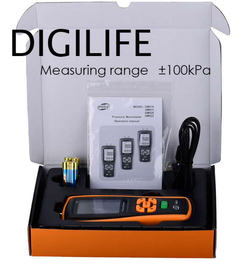 Jual Manometer Benetech Gm522 Air Pressure Gauge Gm 522 Differential ...