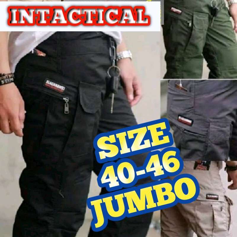 Promo Tactical Blackhawk Pria celana panjang jumbo size 40 sampai 46 cargo Lapangan Laki army ...