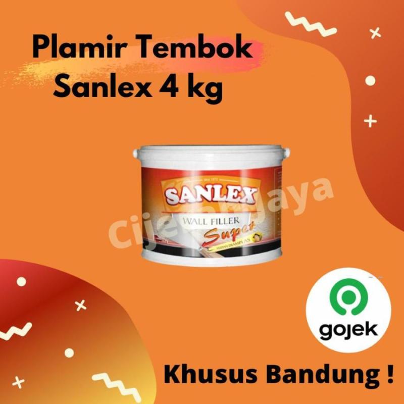 Jual Plamir Tembok Sanlex 4kg Dempul Tembok Wall Filler di Seller ...