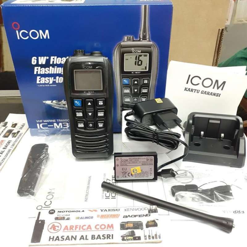 Jual HT ICOM IC-M37 ORIGINAL - HT MARINE ICOM IC M37 di Seller ARFICA ...