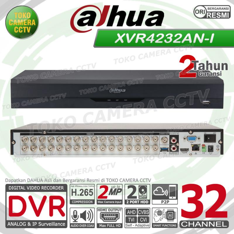 Jual Recorder Cctv Dvr 32ch Dahua Xvr4232an-i 32 Channel 2mp 2 Hdd Di ...