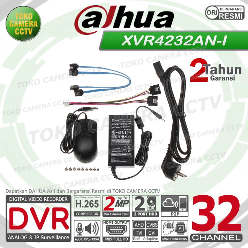 Jual Recorder Cctv Dvr 32ch Dahua Xvr4232an-i 32 Channel 2mp 2 Hdd Di ...