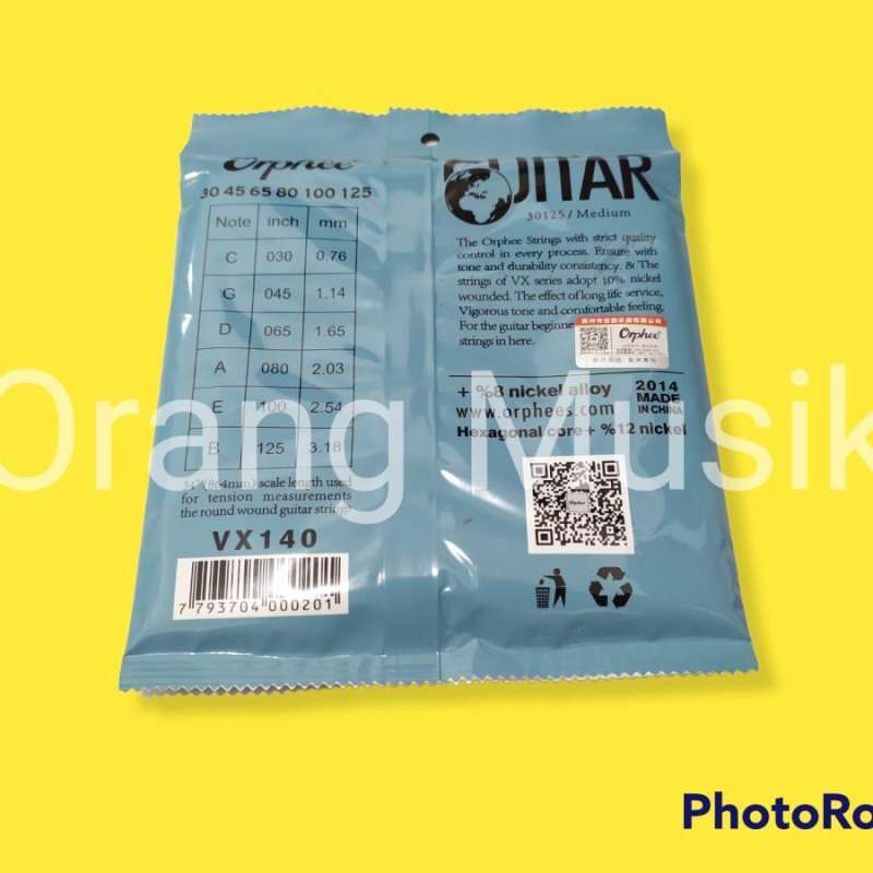 Jual Senar Bass Orphee 6 String Original - Senar Bass Orphee Vx 140 ...