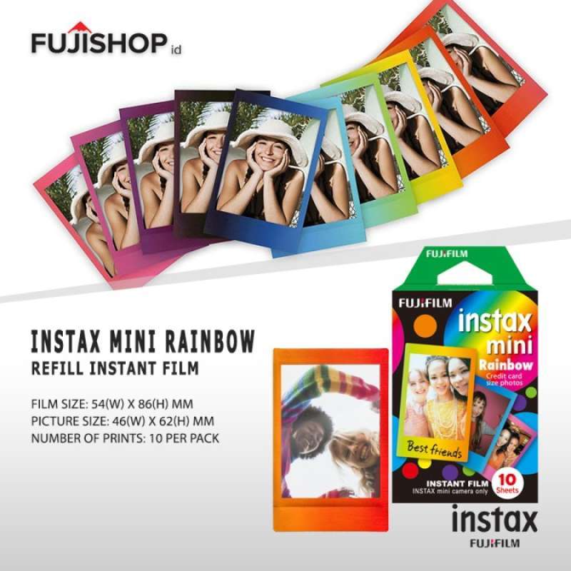 Jual Fujifilm Paper Instax Mini Rainbow di Seller Abimara Store ...