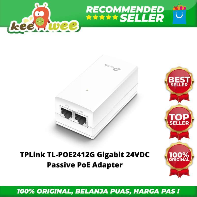 Jual TPLink TL-POE2412G Gigabit 24VDC Passive PoE Adapter di Seller ...
