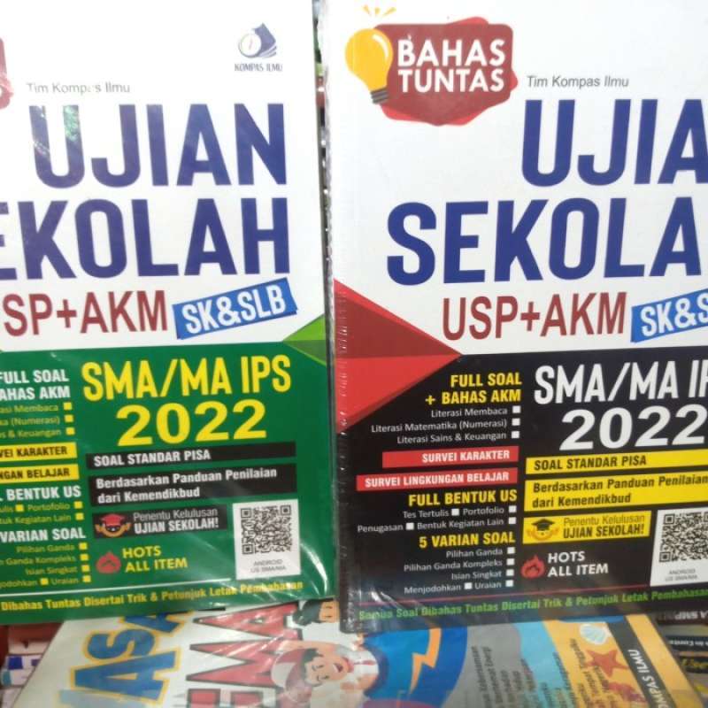 Promo 2 BUKU UJIAN SEKOLAH SMA/MA +AKM/USP 2022 (IPA DAN IPS) by Kompas ...