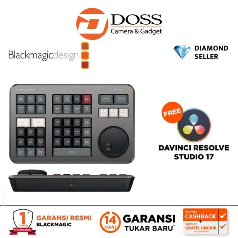 Promo Blackmagic Design DaVinci Resolve Speed Editor Diskon 23% di Seller Tema Store - Kalibata ...