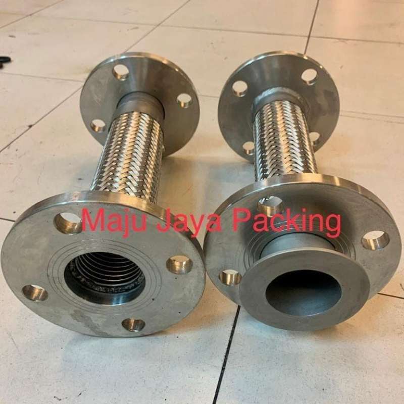 Jual Flexible hose stainless 304 flange jis 10k 3 inch di Seller Maju ...