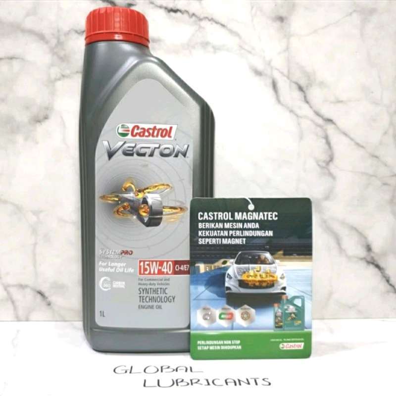 Jual New! Castrol Vecton 15w-40 System Pro Technology + Carbon Neutral ...
