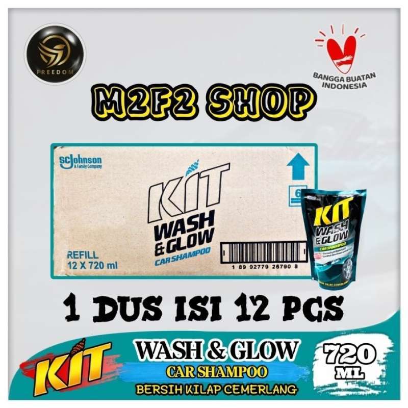 Promo KIT Wash And Glow Car Shampoo Mobil - 720 ml (Kemasan Karton) Diskon 16% di Seller M2F2 ...