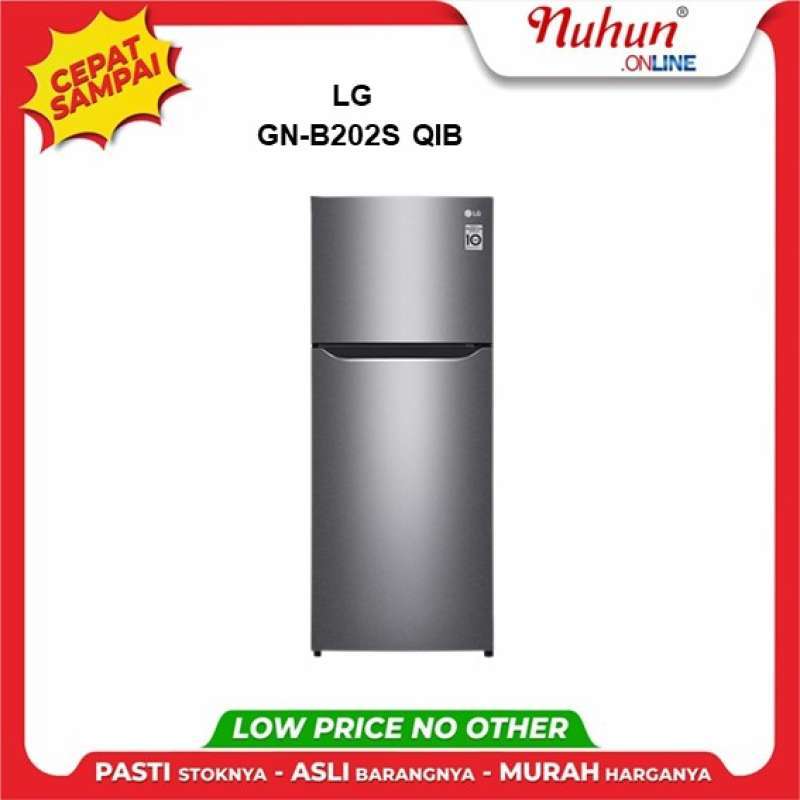 Promo LG GN-B202SQIB Kulkas Inverter 2 Pintu184 Liter Diskon 15% di ...