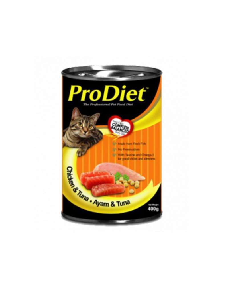 Jual ProDiet Chicken Tuna 400gr - Makanan Basah Kucing di Seller ...