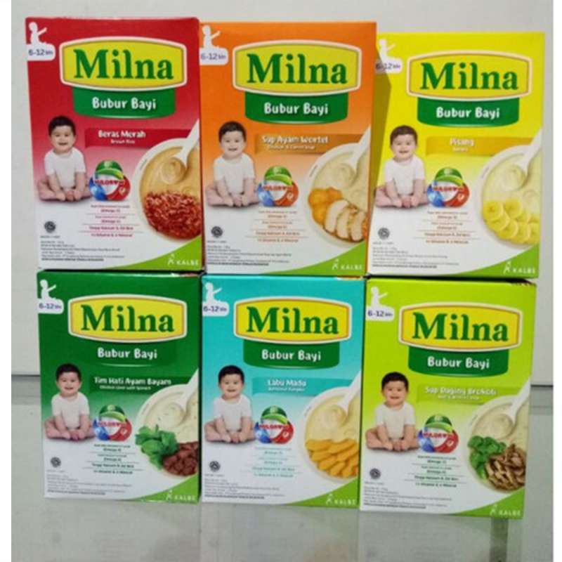 Jual Milna Bubur Bayi Regular 6+ 120gr All Varian Rasa - Sup Ayam ...