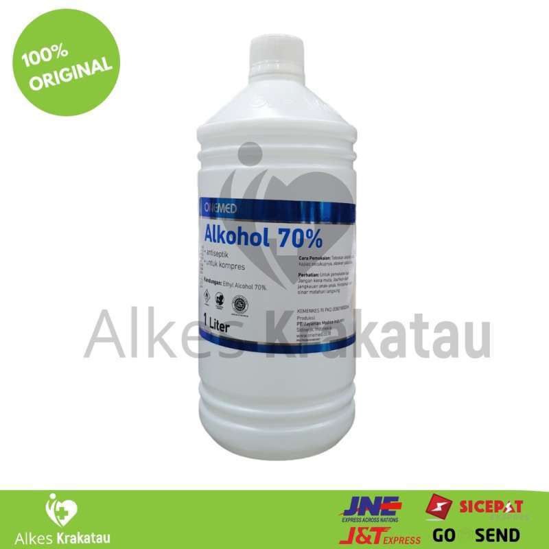 Promo Alcohol Antiseptic 70% Onemed 1L / Alkohol Antiseptik 1 Liter ...