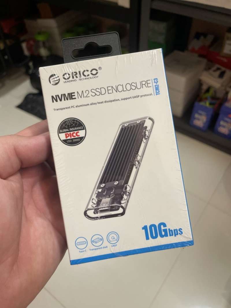 Promo ORICO M2 NVMe M.2 SSD Enclosure (10Gbps) - TCM2-C3 - Black Diskon ...