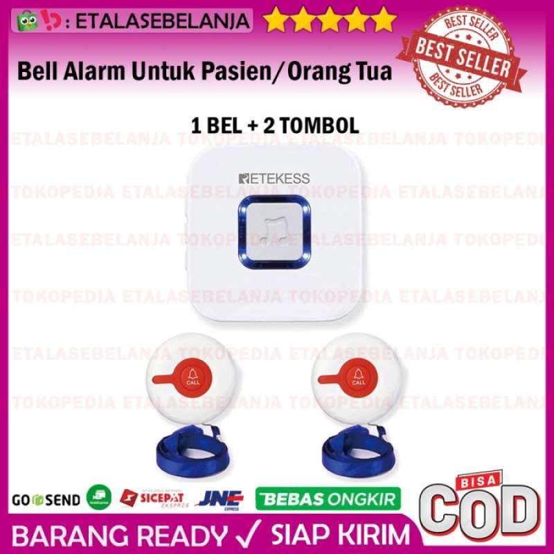 Promo 2 Tombol Panggil Dengan Bel Alarm Lampu Untuk Pasien, Orang Tua ...
