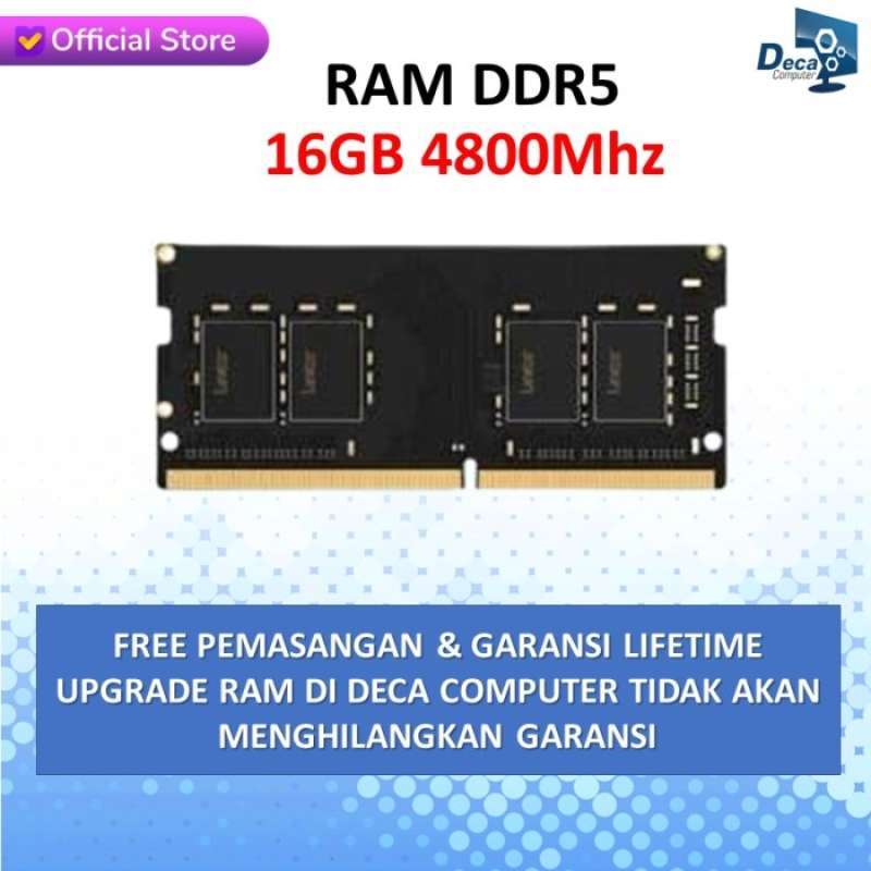 Promo UPGRADE RAM SODIMM DDR5 16GB 4800Mhz Diskon 23% di Seller Ulita ...