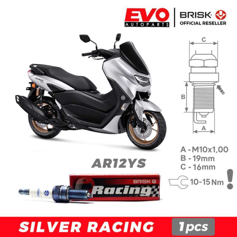 Promo Busi Brisk Silver Racing Ar12Ys Untuk Motor Yamaha Nmax Diskon 27 ...