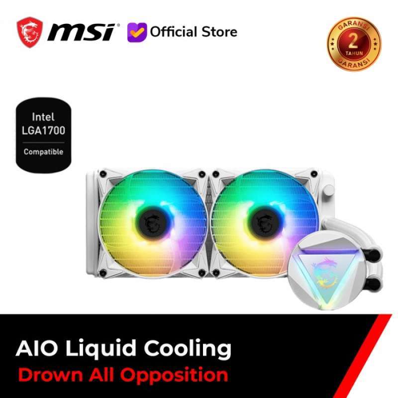 Promo MSI MAG CORELIQUID 240R V2 White [AiO LIQUID COOLING] Diskon 23% ...