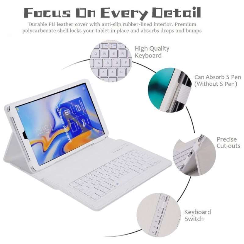 Jual Samsung Tab A 10.1 A10 2019 Sm T515 Keyboard Bluetooth Flip Stand ...