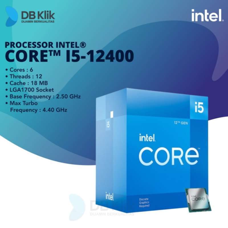 Promo Processor Intel Core I5-12400 Box 2.5GHz LGA1700 - Intel I5 12400 ...