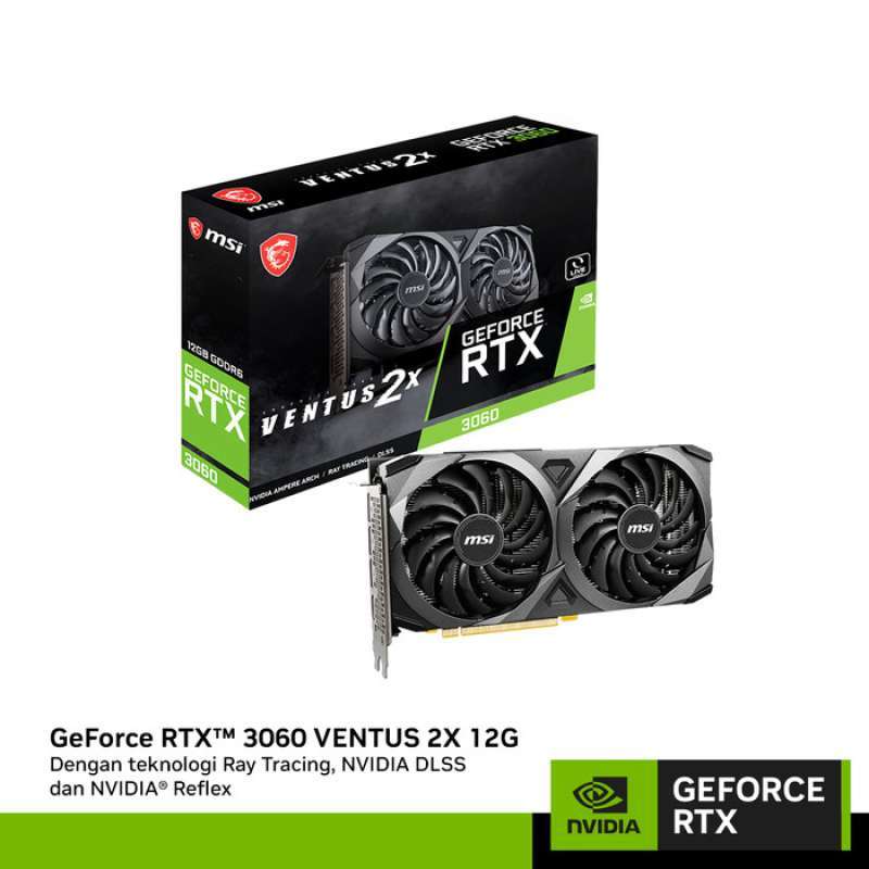 Promo MSI GeForce RTX 3060 12GB GDDR6 - Ventus 2X OC-LHR - Multivariasi ...