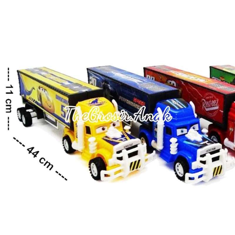 Jual Mainan Cars Lightning McQueen Truck Container Besar di Seller ...
