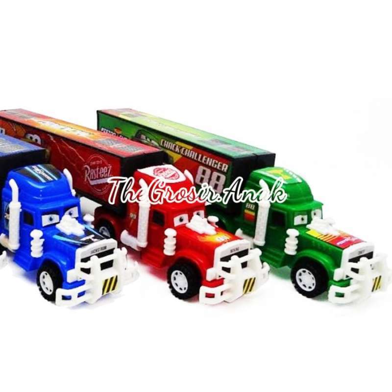 Jual Mainan Cars Lightning McQueen Truck Container Besar di Seller ...