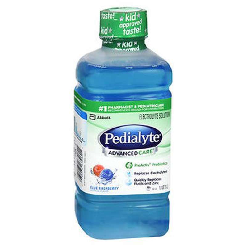Promo Pedialyte Advanced Care Electrolyte Solution Blue Raspberry, 33.8 ...