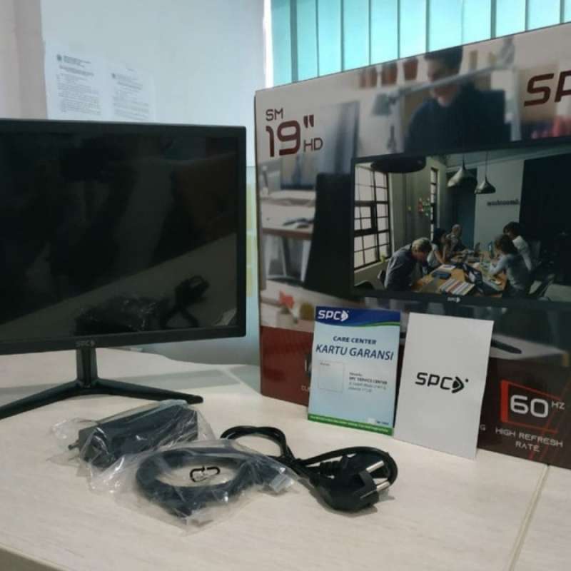 Promo Monitor Komputer SPC 19 Inch HD - Garansi Resmi Diskon 23% di ...