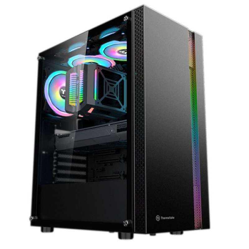 Promo Thermaltake Gaming Computer Case K6 ATX ARGB Side Full Tempered ...