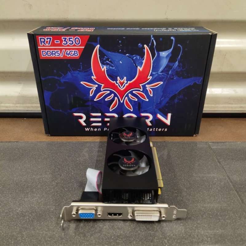 Promo Vga Reborn Amd Radeon R7 350 4gb Gddr5 128 Bit Pcie Garansi 1 ...