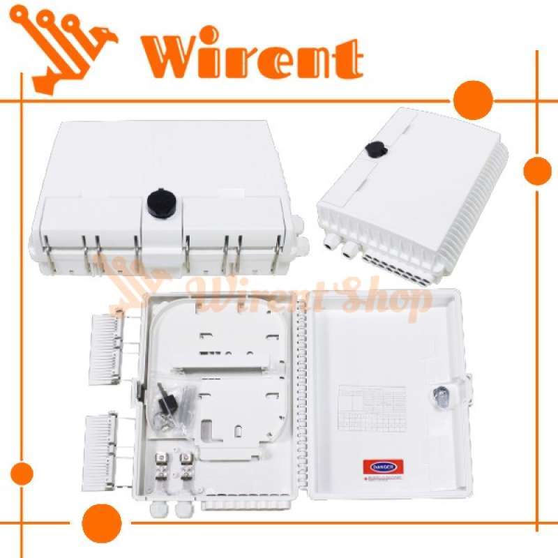 Promo Fiber Optic ODP 16 Core PLC Box Cassete Splitter Double Lock ...