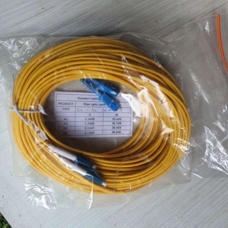Promo patch cord FO sc to lc 20m Duplex singlemode Diskon 23% di Seller ...