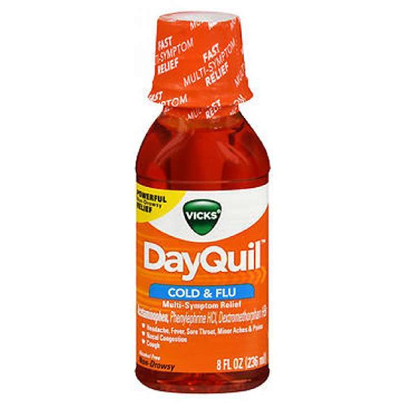 Promo Vicks Dayquil Cold Flu Multi Symptom Relief Liquid 8 Oz Diskon 25 Di Seller Herbspro