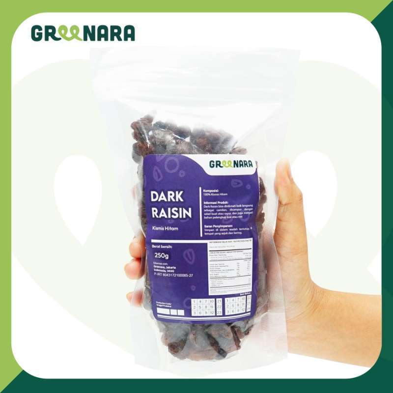 Jual Jumbo Dark Raisin 250gr / Kismis Hitam 250 Gram Di Seller Greenara ...