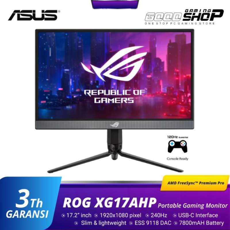 Promo ROG Strix XG17AHP Portable Gaming Monitor 17.3 with ROG Tripod ...